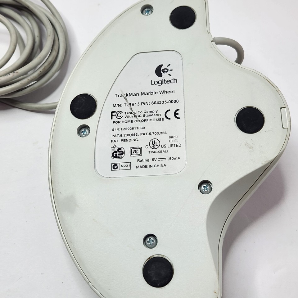 Logitech TrackMan Marble Wheel USB Mouse T-BB13 (804335-0000) J | eBay