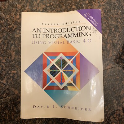 Introduction to Programming Using Visual Basic 4.0 by David Schneider (1996) 9780132753142| eBay