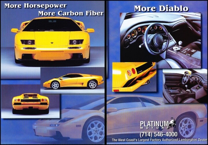 2000 Lamborghini Diablo Original 2-page Advertisement Print Art Car Ad ...