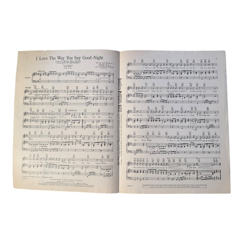 I Love The Way You Say Goodnight Sheet Music Doris Day Lullaby Of ...