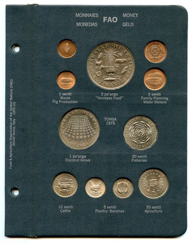 TONGA 1975 FAO 10 COINS 1 SENTITI – 2 PA’ANGA UNC | eBay