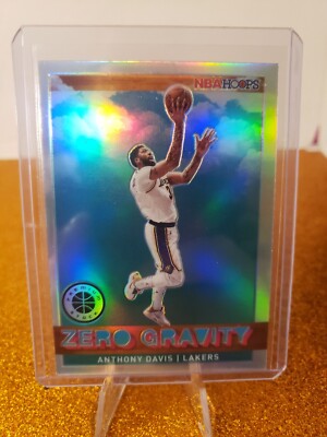 2019-20 NBA Hoops Premium Stock Anthony Davis Zero Gravity Holo Prizm #12 Lakers | eBay