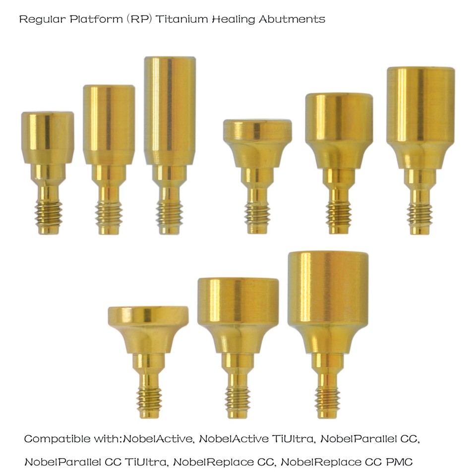 5Pcs US Dental Healing Abutment Cap NP/RP Internal conical Fits Nobel ...
