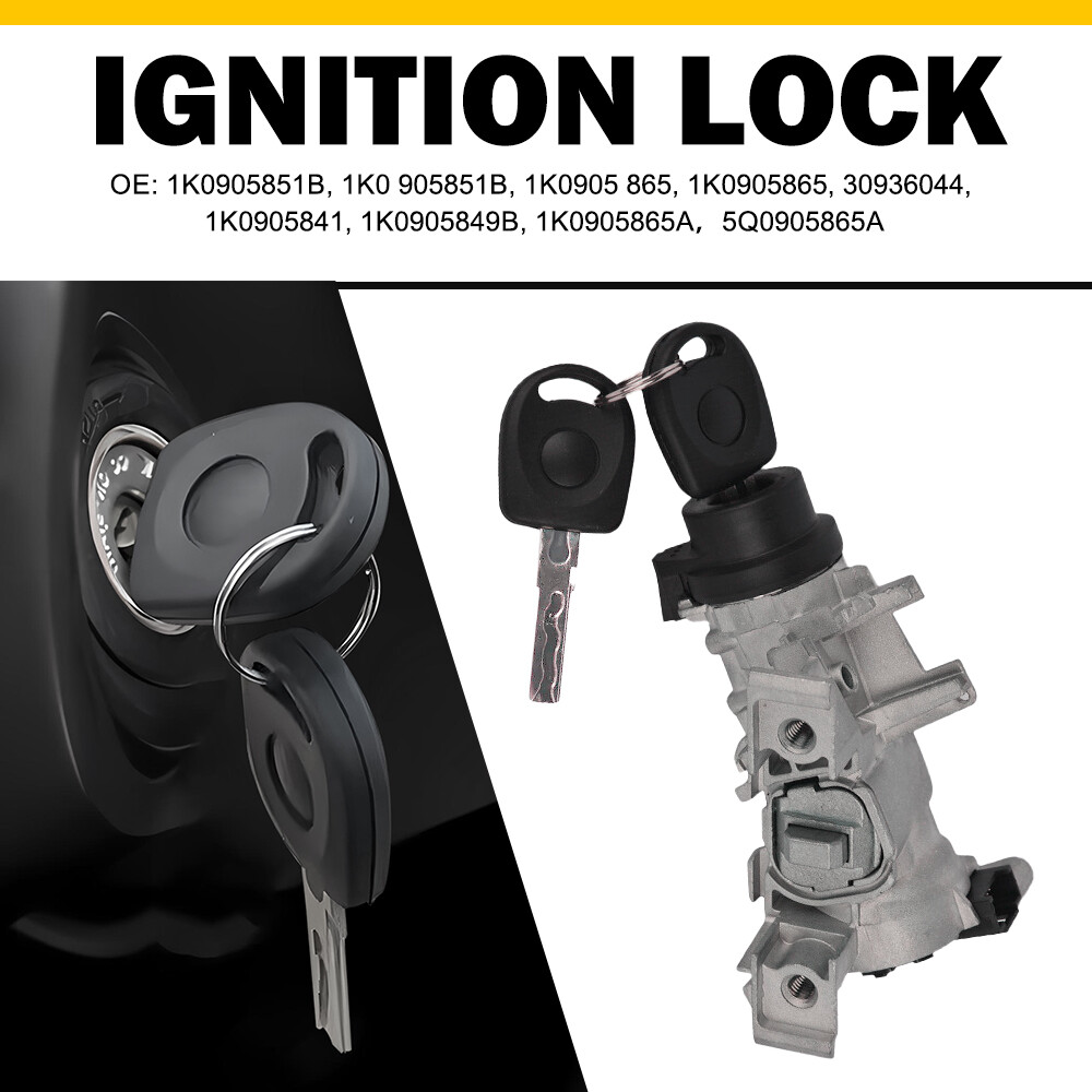 Ignition Barrel Door Lock Switch With Key Fit VW Golf MK5 MK6 Touran ...