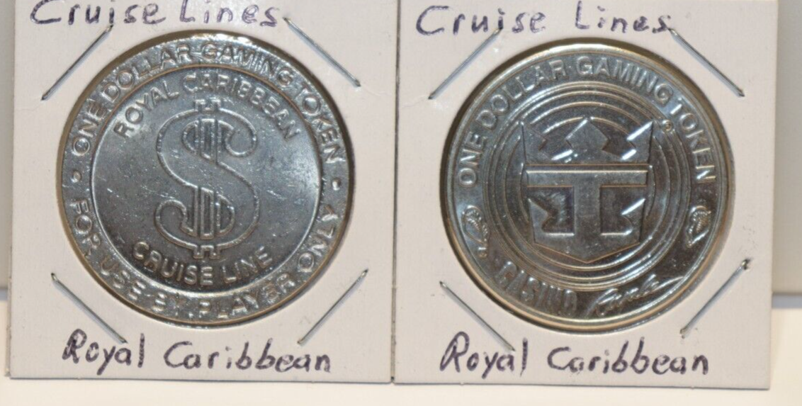 (2) Vintage Cruise Line Casino $1 Slot Tokens Royal Caribbean | eBay