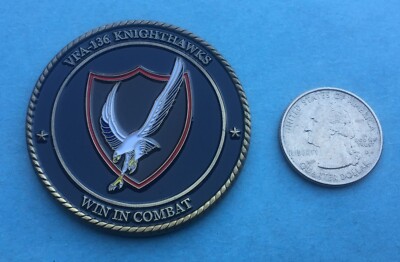 US NAVY CHALLENGE COIN - STRIKE FIGHTER SQUADRON 136 (VFA-136) CO | eBay