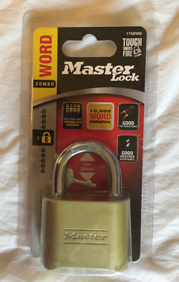 NEW Master Lock Combo Word 175DWD | eBay