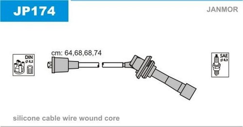 JANMOR Kit de câbles d'allumage JP174 pour SUBARU FORESTER (SG) Silicone 7mm 5902925018144 | eBay