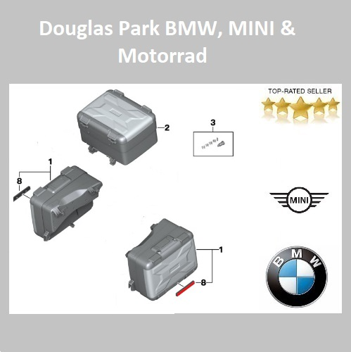 BMW Motorrad Genuine Vario Case Set & Top Box Inc Locks. k50-51 R1200 ...