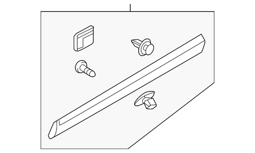 Genuine Kia Drivers Front Body Side Molding 87721-C6000 | eBay