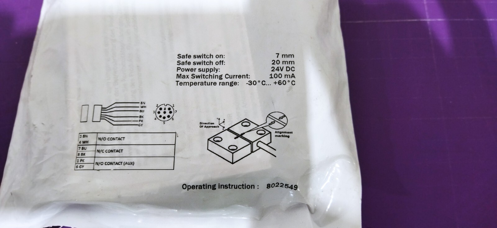 SICK RE15-SA03 (1072460) Magnetischer Sicherheitsschalter, 35 cm Kabel ...