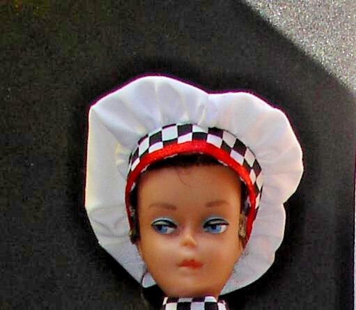 vintage Barbie Ken Tutti fashion doll fireman unform chef hat headwear ...