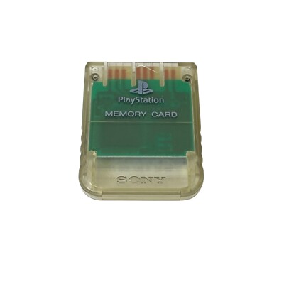 Official Sony PlayStation PS1 Memory Card - Clear Crystal - T073 | eBay