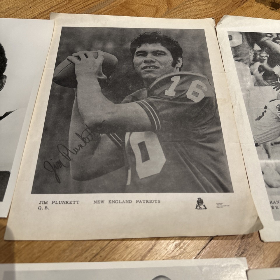 Vintage 1960's-70s Football Assorted NFL Photos Team Promos 13 Item LOT ...