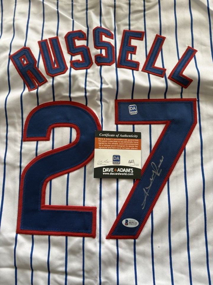 Addison Russell Chicago Cubs Autographed Jersey Beckett Authenticated ...