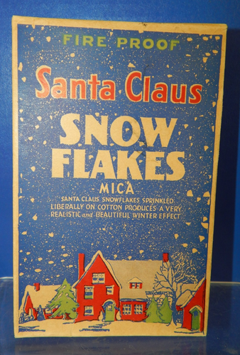 Circa 1950 Santa Claus Snow Mica Christmas Snow Flakes Fireproof 1/4 ...