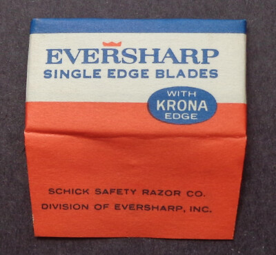 Vintage Razor Blade EVERSHARP Single Edge - RARE - One Wrapped Blade | eBay