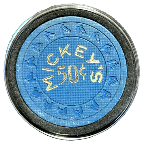 Casino Chip, Mickey's 50 Cent " BLUE " Casino Legends Hall of Fame | eBay