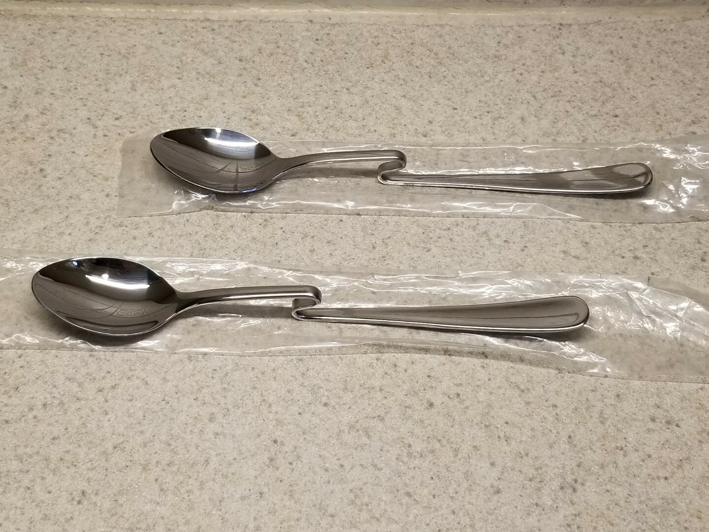 CHROMSTAHL ROSTFREI STAINLESS FLATWARE PAIR OF 7" LATTE SPOONS NEW ...