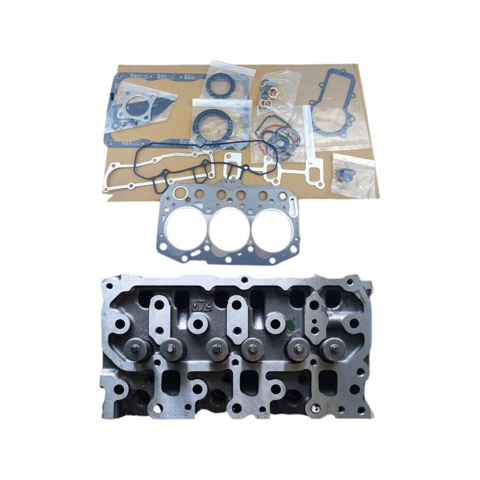 3TNM74 Cylinder Head+1 Set Full Gasket Kit Fits For Yanmar 3TNM74F-SAKV ...