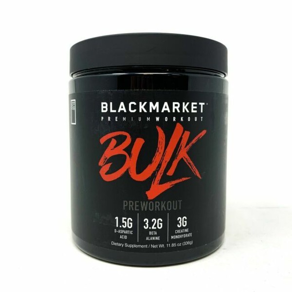 Black Market Labs Adrenolyn Bulk Pre-Workout Blue Razz - 30 Servings ...