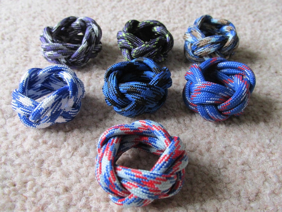 COLORED WOGGLE - Scarf Ring - UK Woven in Paracord *Pick color* Scout ...