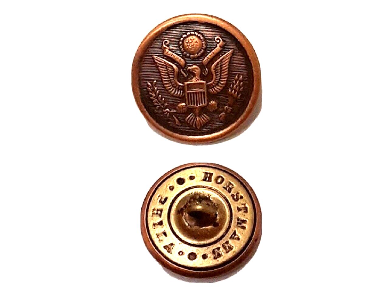 Antique American Military Button made by W.H. Horstmann Philadelphia ...