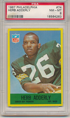 1967 Philadelphia Football Herb Adderly (HOF) (#74) PSA8 PSA | eBay
