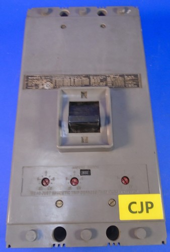 WESTINGHOUSE CIRCUIT BREAKER HMA3800F 800A 600V 3P W/ TRIP 1YR WARRANTY ...