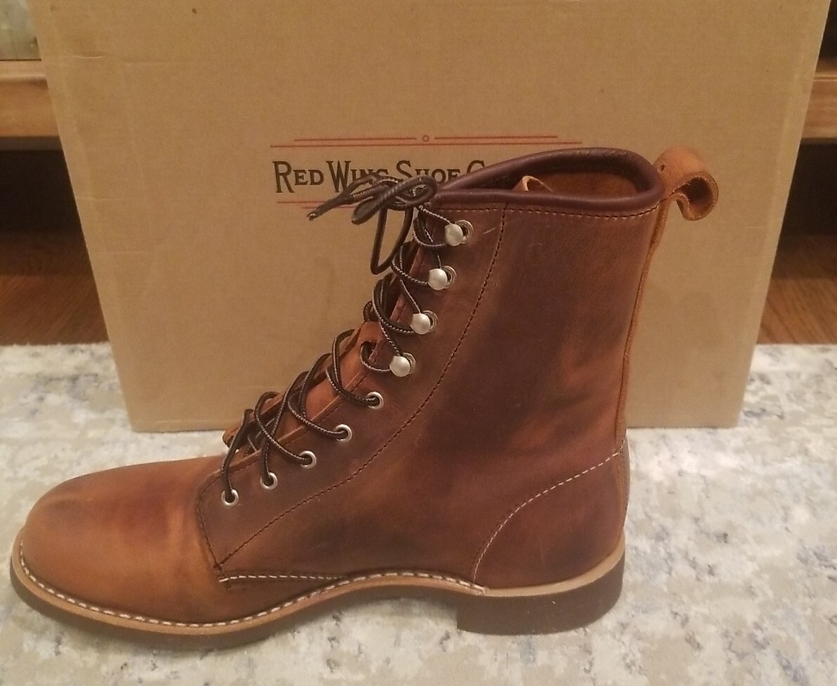 Red Wing Silversmith Short Boot 3362 Copper Rough Leather Size 9B Made ...