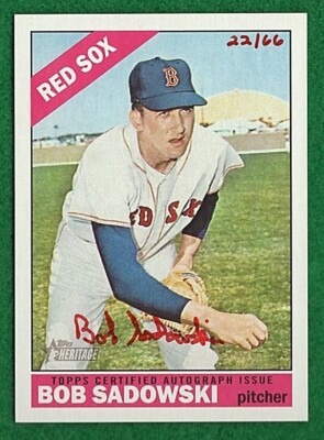 2015 Topps Heritage ROA - BS Bob Sadowski Certified RED Autograph AUTO ...