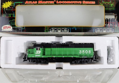 Atlas Master Decoder HO Locomotive #9705 GP-40 Burlington Northern Road ...