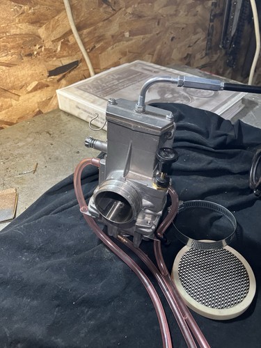 Mikuni TM 38 Flat Side Carburetor Used. With Throttle Cable And ...