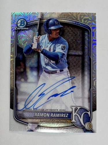 2025 Bowman Chrome Mojo Refractor Auto Ramon Ramirez-Kansas City Royals ...