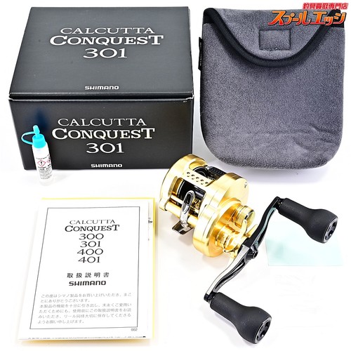 SHIMANO 18 CALCUTTA CONQUEST 301 with DRT Varial Handle 100 Black #005 ...