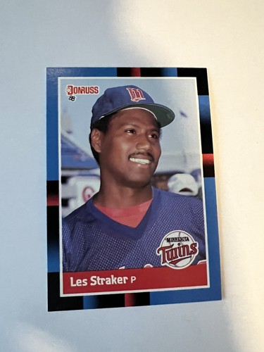 1988 Donruss Minnesota Twins Baseball Card #73 Les Straker | eBay