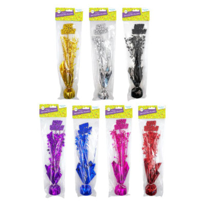 Happy Birthday Party Table Decoration Centre Piece 35cm Metal Foil ...