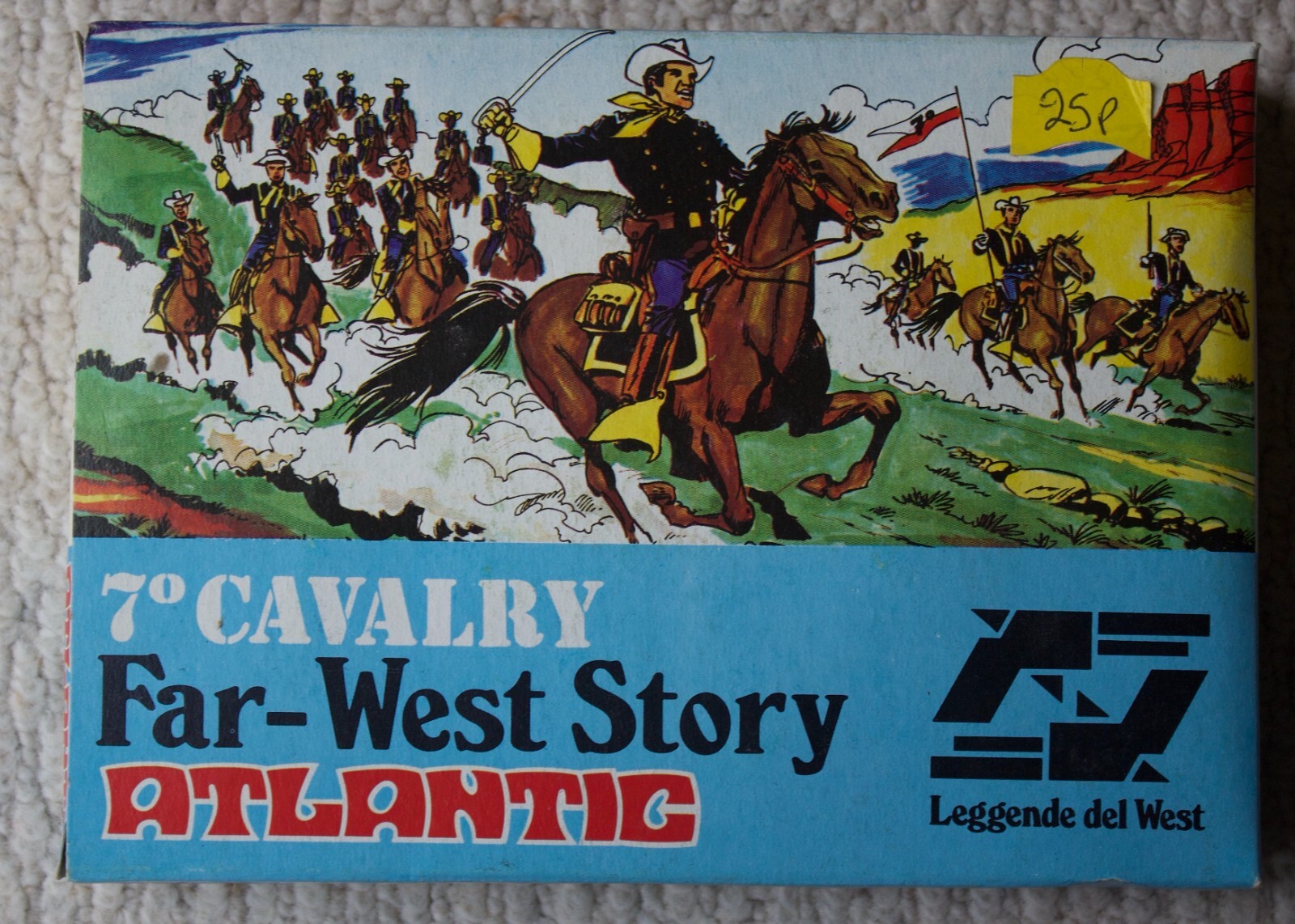 Atlantic Toy Soldiers Boxed scale ho 1/72 1104 us 7th cavalry far west ...