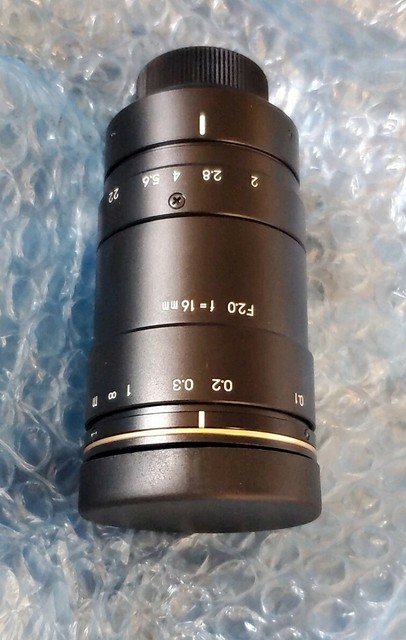 KEYENCE Ca-lhe16 Super Resolution C Mount Lens 16mm F2.0 to F22 F-stop ...