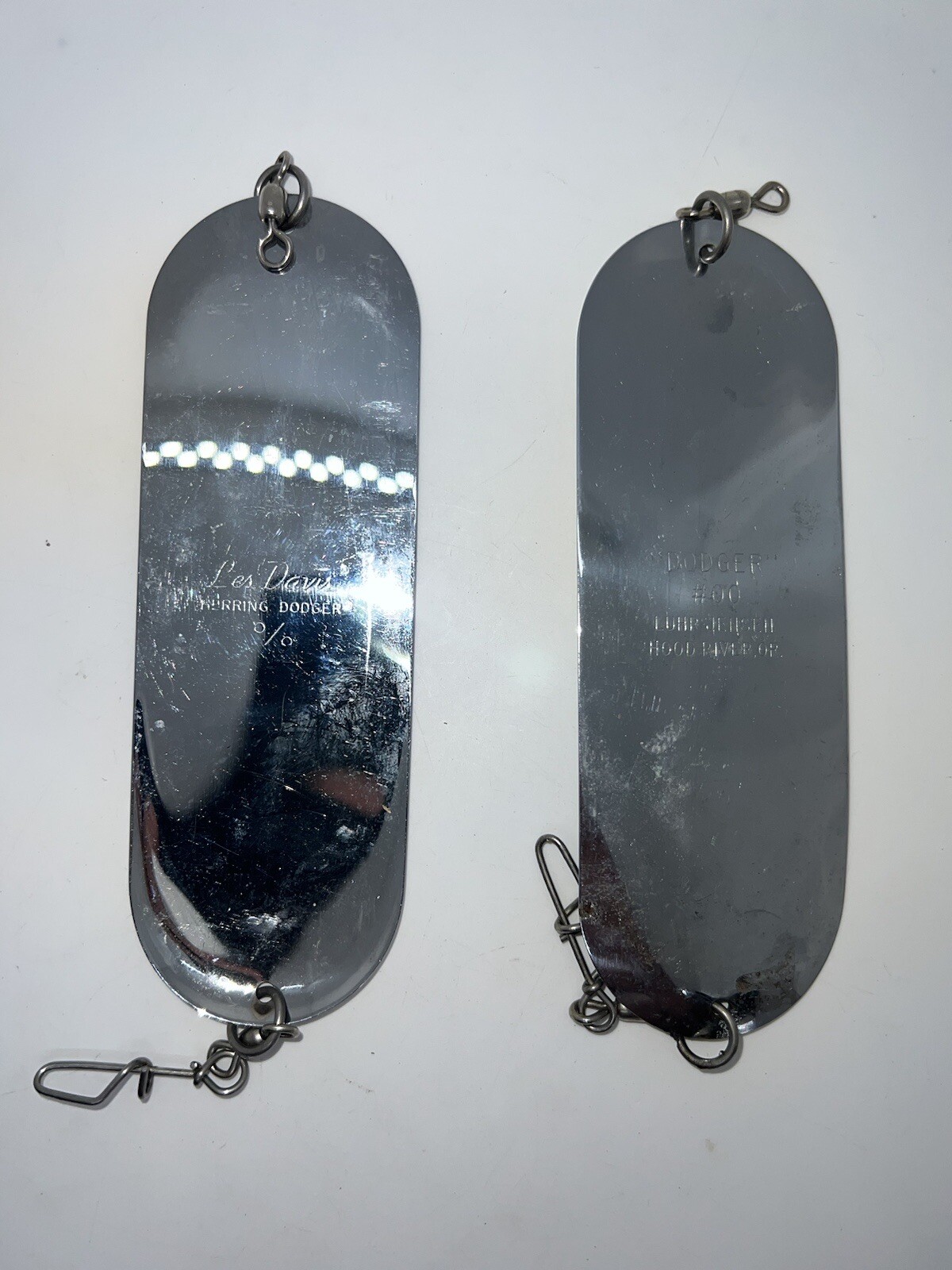 Vintage Les Davis and Luhr Jensen Herring Dodger Flashers Size 00 Lot ...