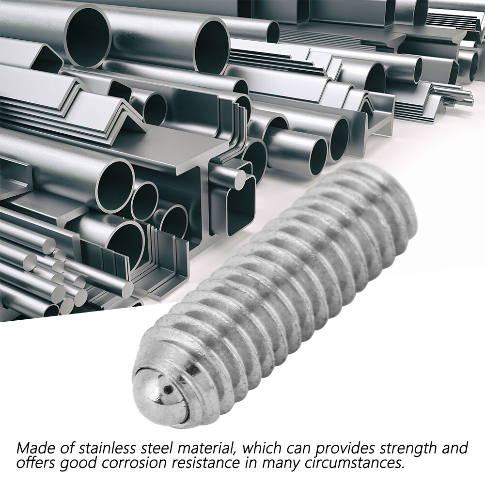 20pcs Set Stainless Steel Thread Hex Spring Ball Plunger Screw (M3*10 ...