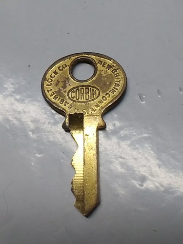 CORBIN LOCK Co. # 4R41416 Trunk Padlock Lock Key USA Desk Drawer ...