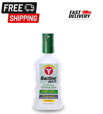 Bactine MAX First Aid Spray - Pain Relief Cleansing Spray with 4% ...