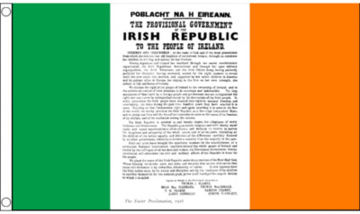 Ireland 1916 Proclamation Flag - 5 x 3 FT - Irish Republican Rebel ...