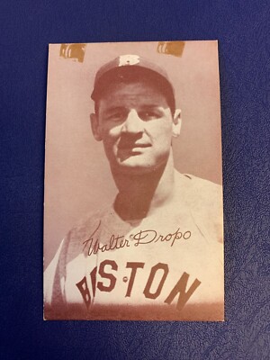 1947-66 Exhibits Walter Dropo - Boston Red Sox - Sharp Card, Tape Marks ...