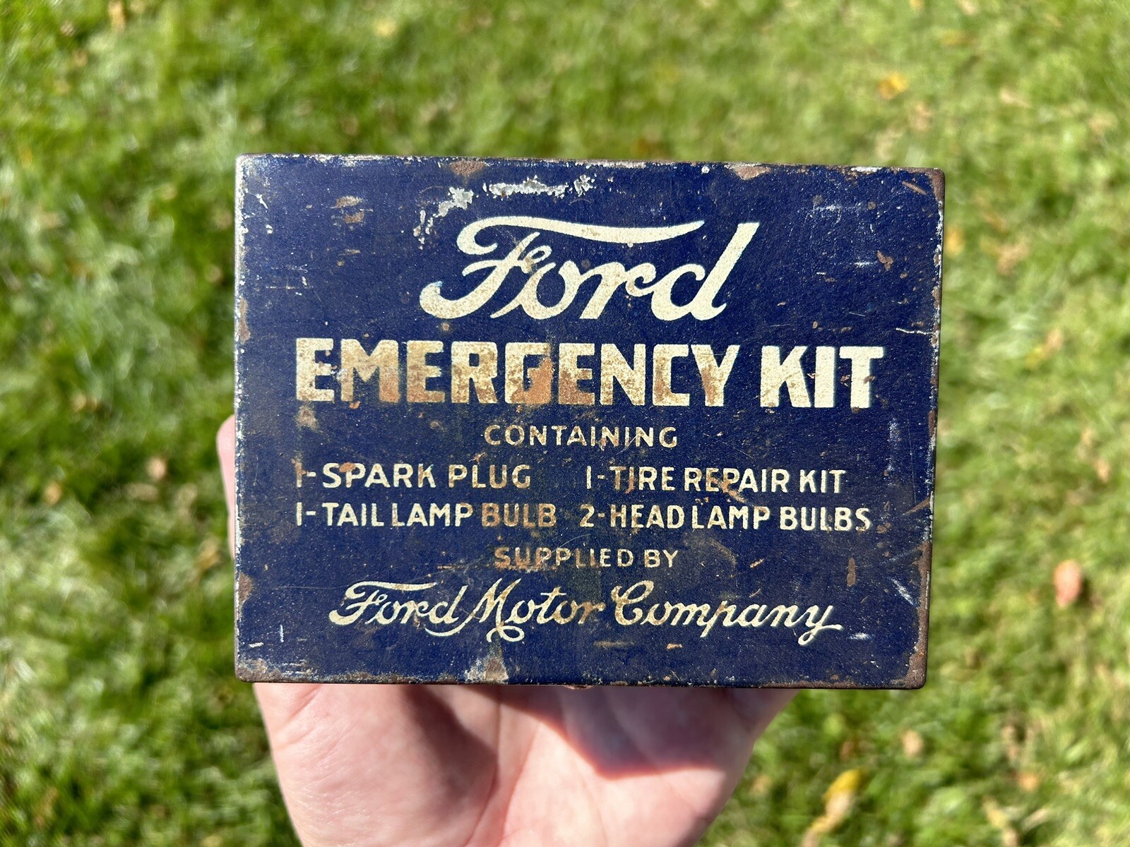 Original Ford Emergency Kit Tin Can | eBay
