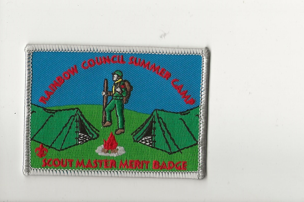 SCOUT MASTER MERIT BADGE / RAINBOW COUNCIL CAMP - Boy SCOUT BSA A132/12 ...