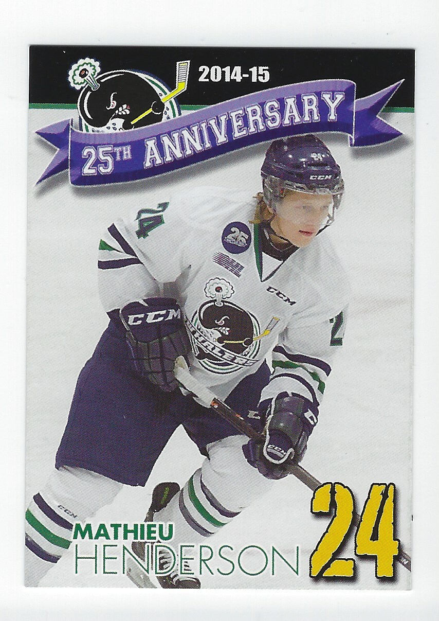 2014-15 Plymouth Whalers (OHL) Mathieu Henderson | eBay