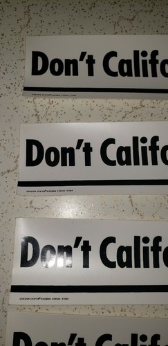 DON'T CALIFORNICATE OREGON Bumper Stickers, Original 1960's vintage USA ...