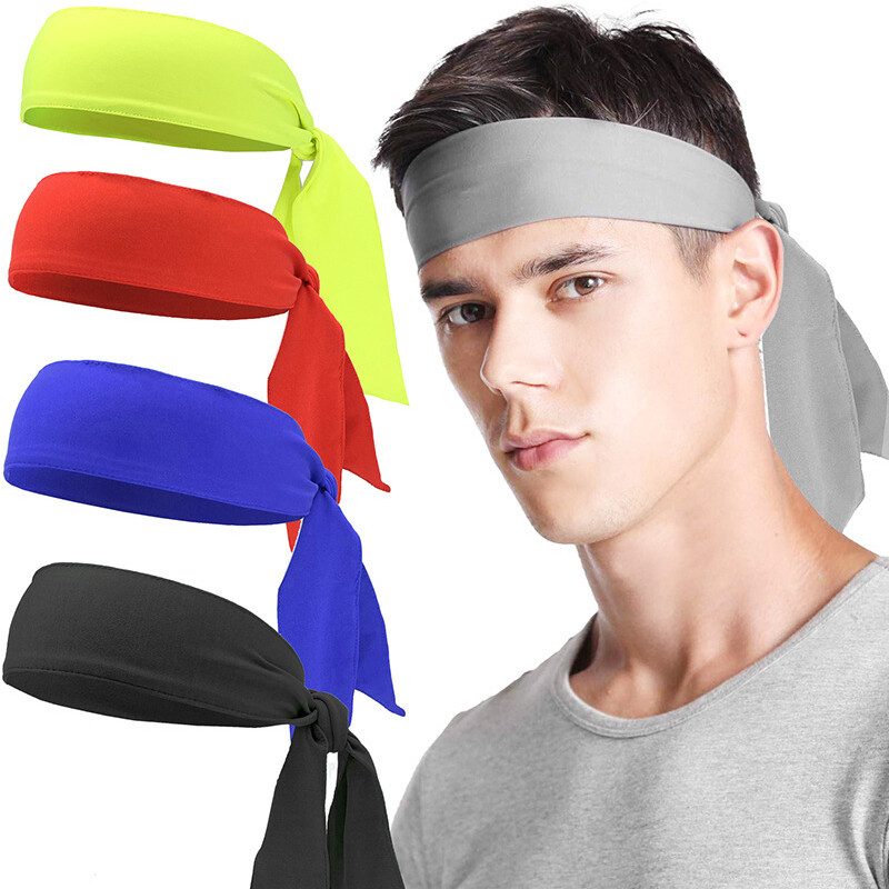 Head Tie Hair Back Band Sports Headband Men Women Ninja Bandana Wrap ...
